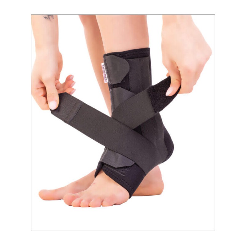 Orteză de gleznă mobilă cu atele metalice ANKLEFIX STRONG Masura Nr. 1